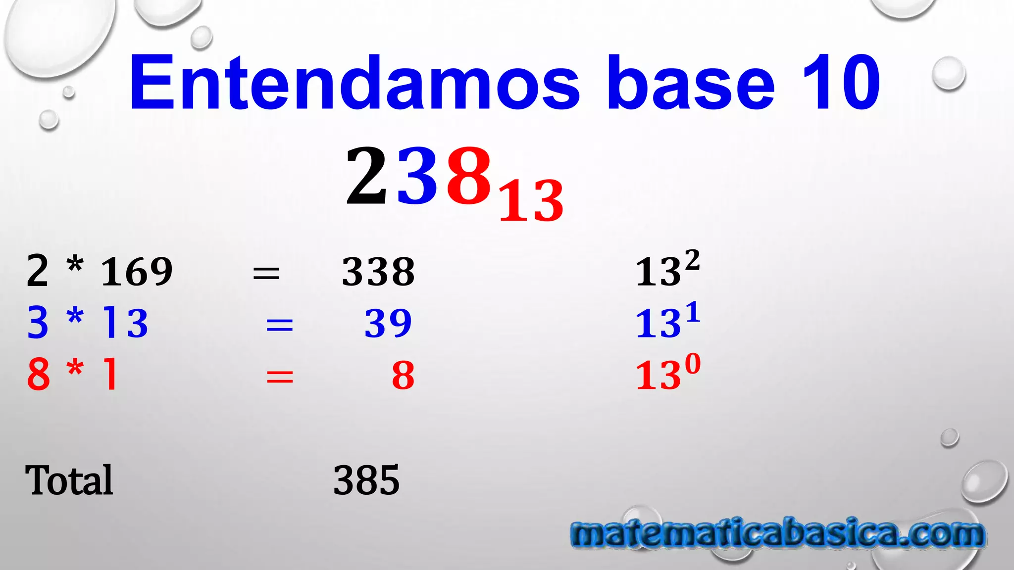 Números base 10 - Matemática | PPT