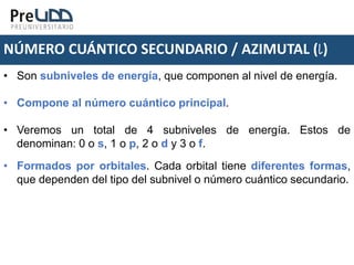 Los Números cuánticos, Química I, Educ. Media Sup. | PDF