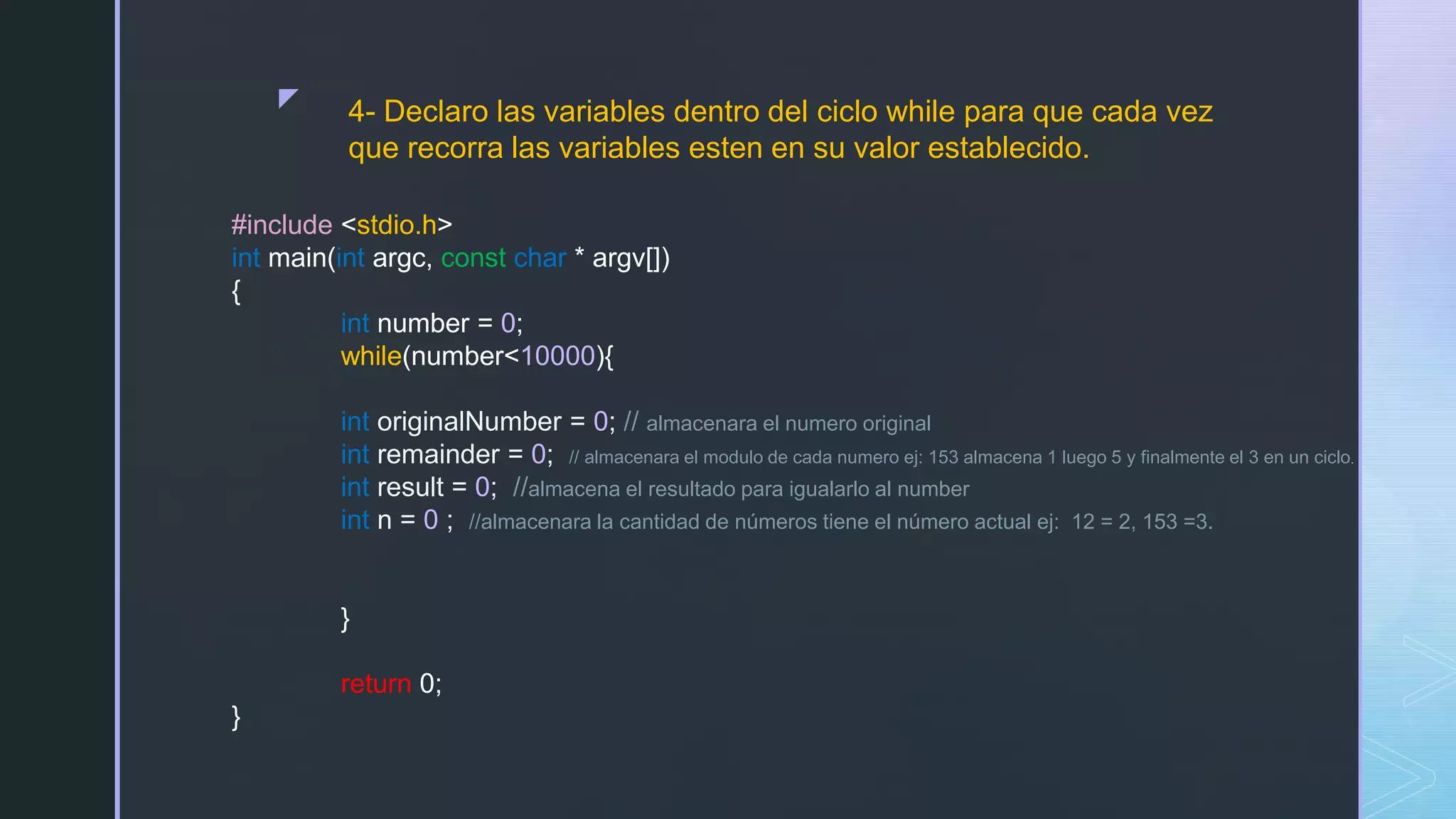 Numeros de armstrong en c programacion estructurada | PPTX
