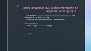 Numeros de armstrong en c programacion estructurada | PPTX