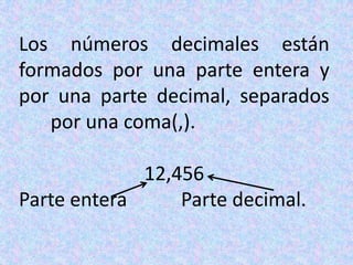 Numeros decimales | PPTX