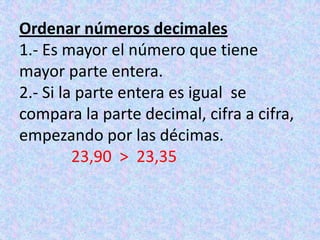 Numeros decimales | PPTX