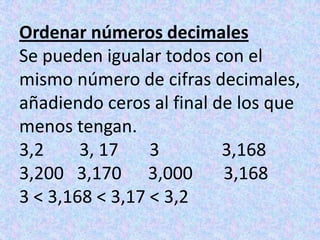 Numeros decimales | PPTX