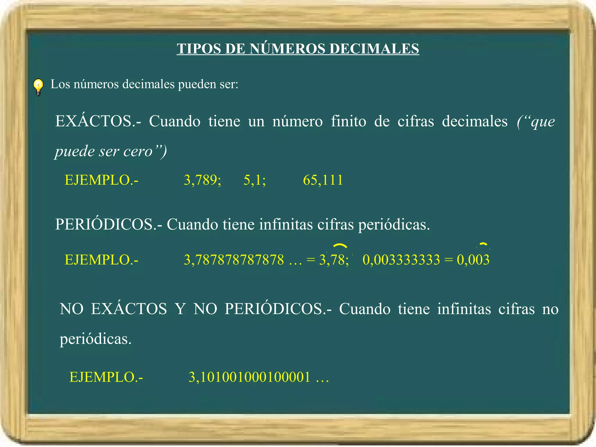 Numeros decimales | PPS