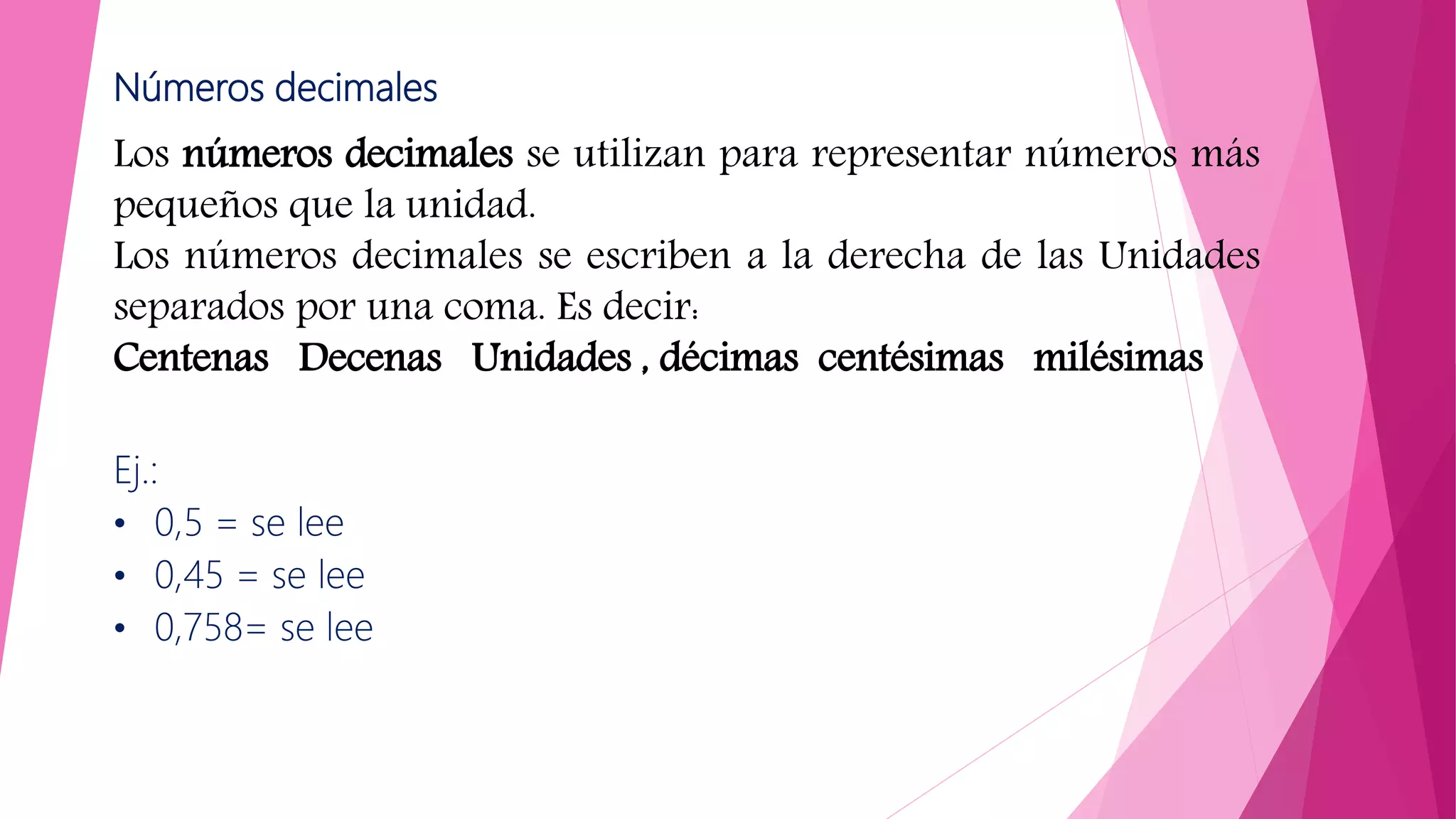 Numeros decimales | PPTX