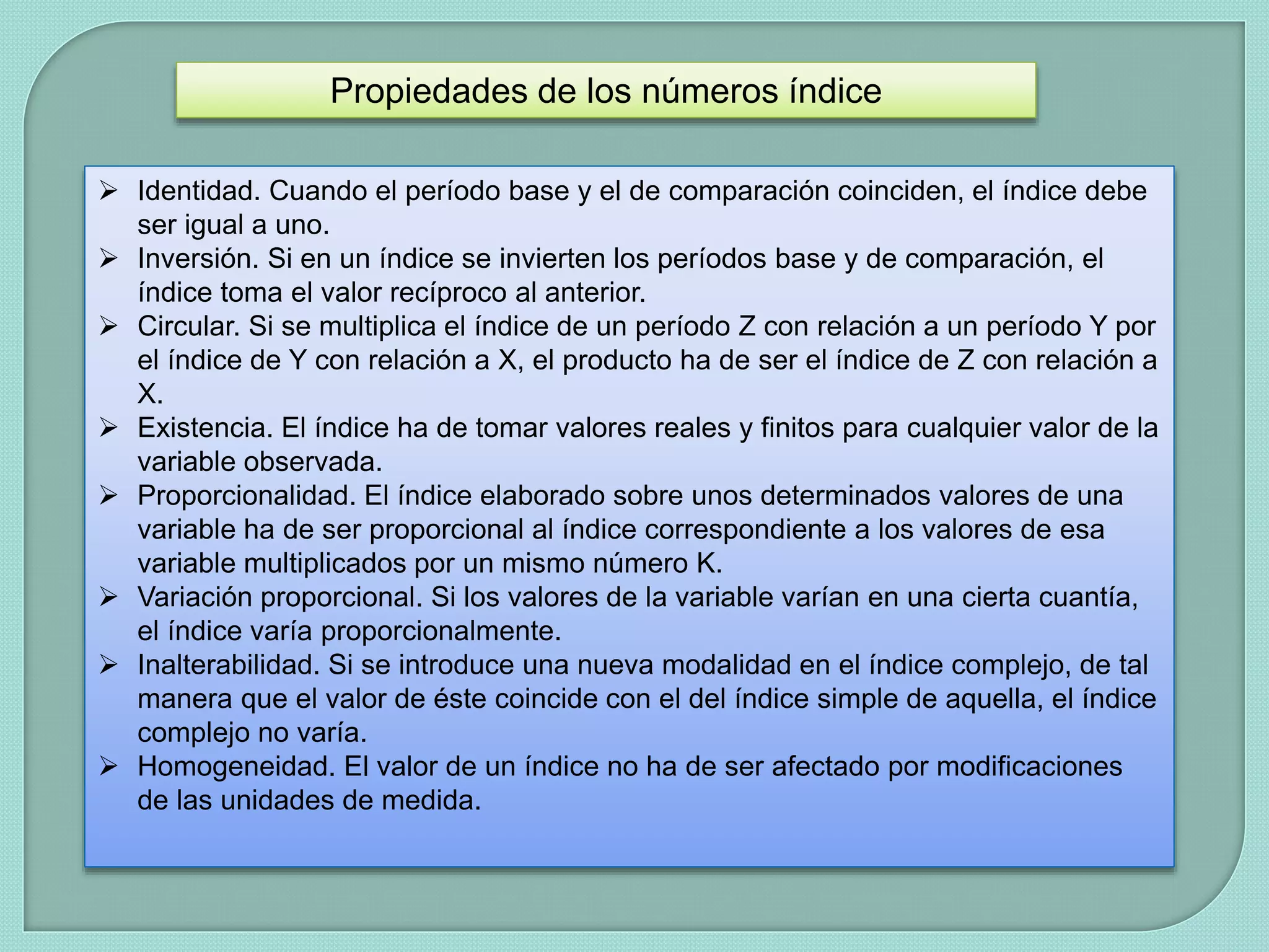 Numero indice | PPT