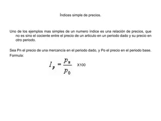 Números indices. | PPTX