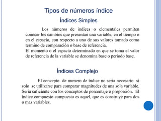 Numeros Indices | PPTX