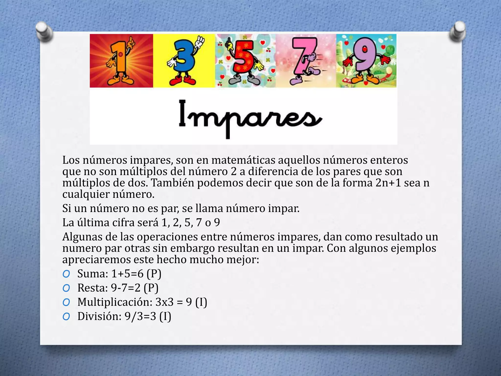 Numeros pares e impares | PPTX