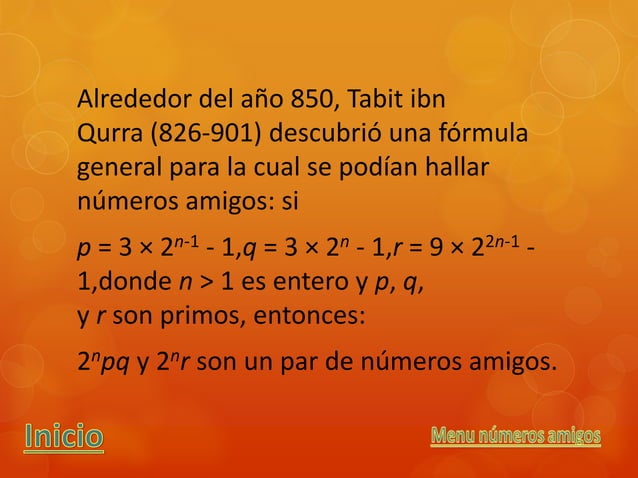 Números Amigos y números perfectos | PPTX | Science