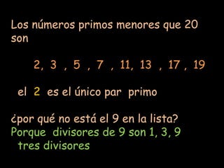 Reconocer números primos | PPTX