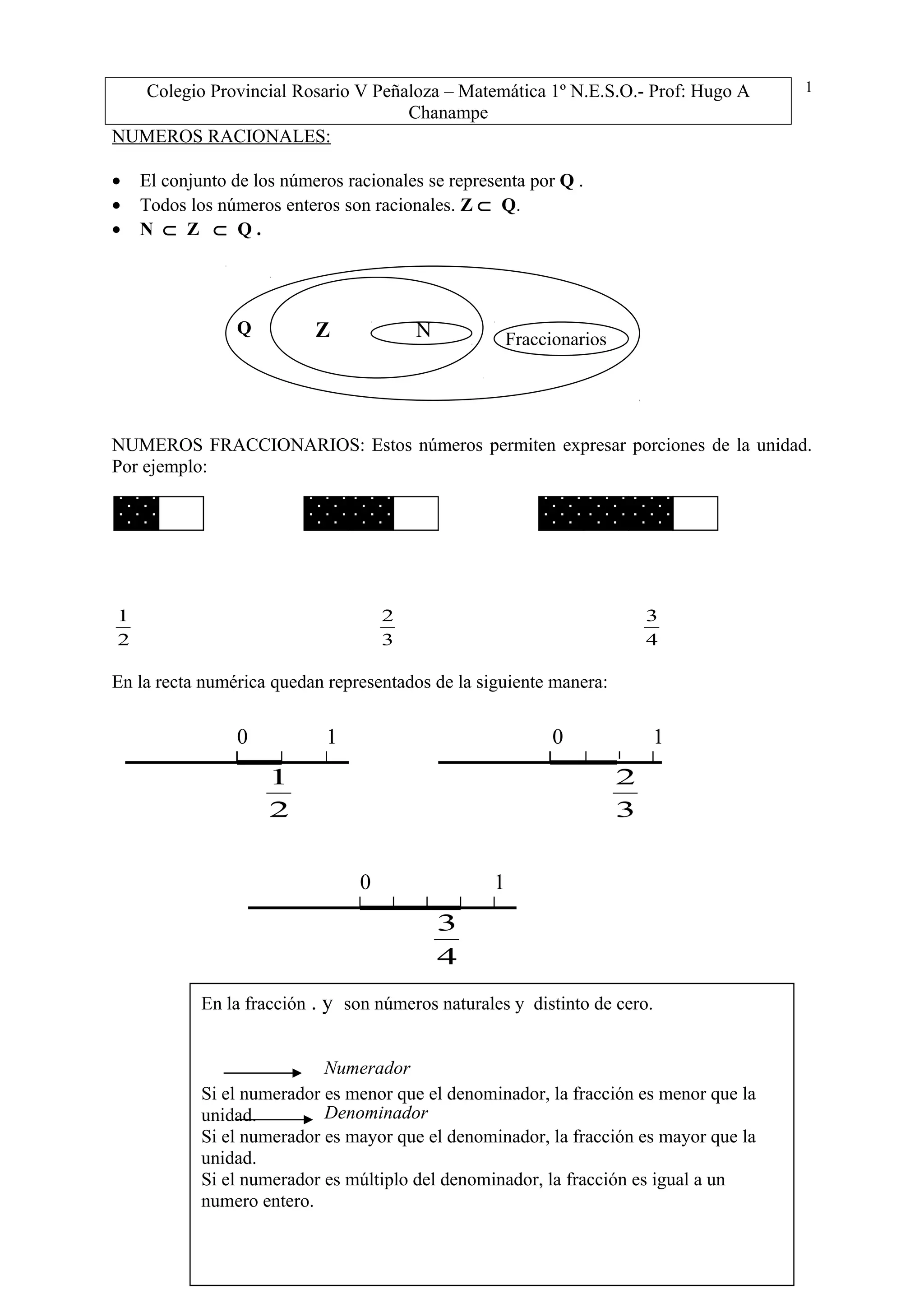 Numeros Racionales | PDF