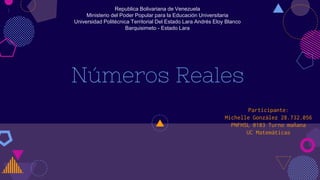 Números reales | PPTX