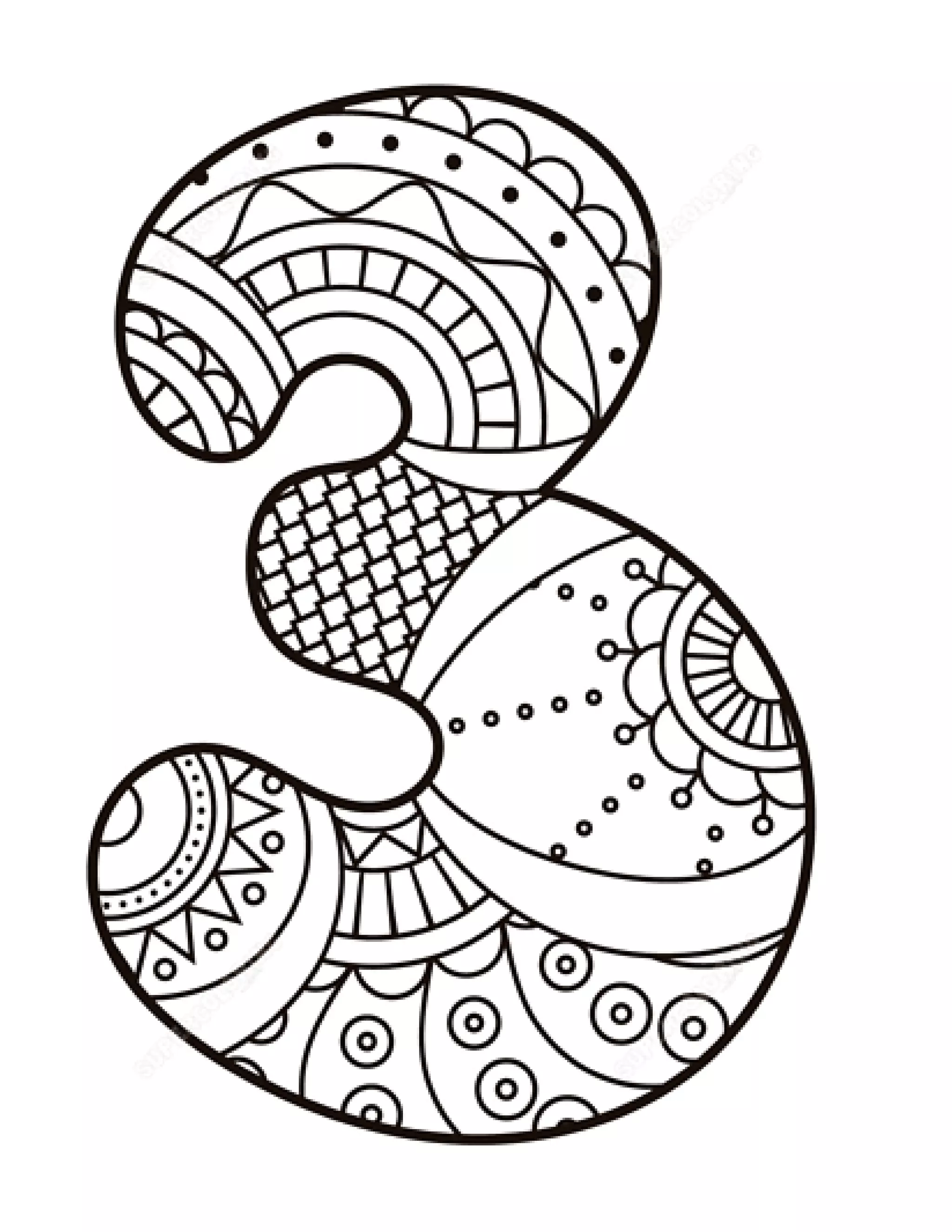 Numeros zentangle | PDF