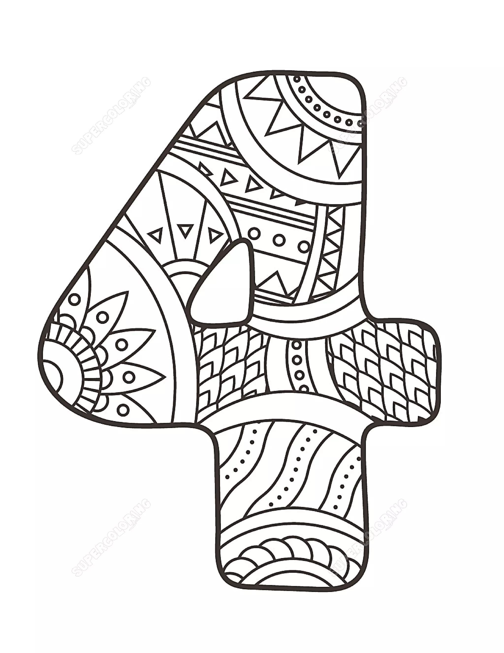 Numeros zentangle | PDF