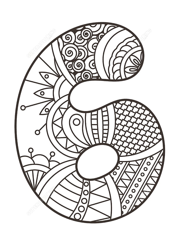 Numeros zentangle | PDF