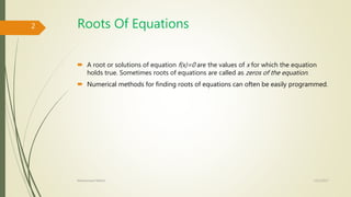 Numirical analysis | PPTX