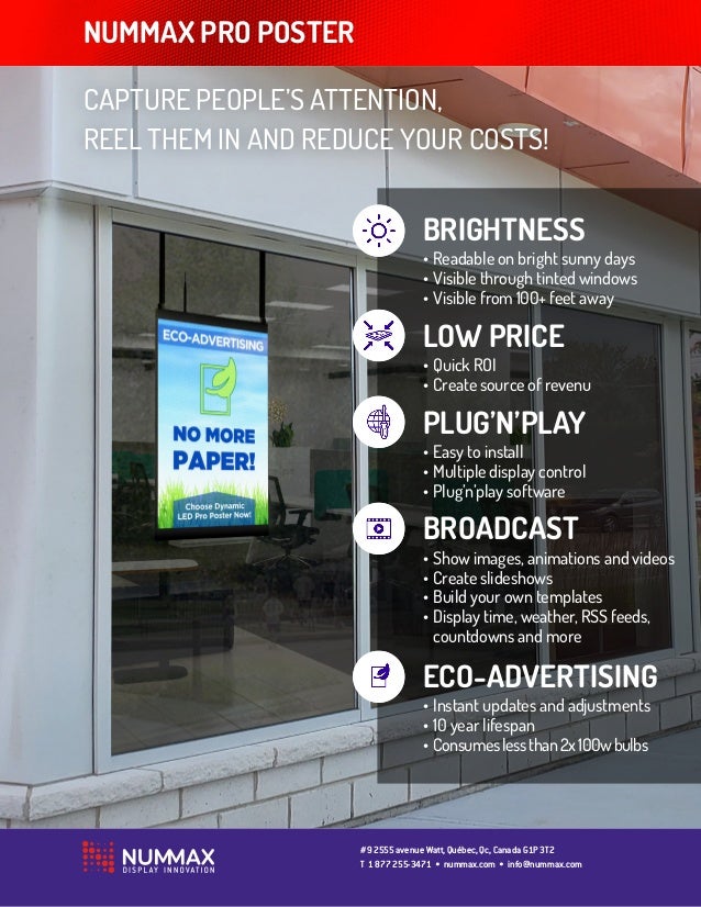 LED Pro Poster Nummax | PDF