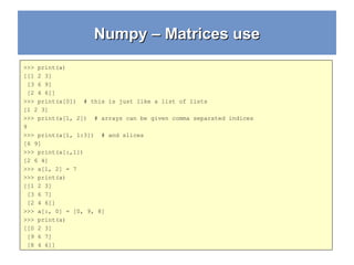 Python crash course libraries numpy-1, panda.ppt