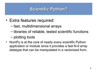 Python crash course libraries numpy-1, panda.ppt