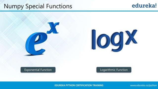Python Numpy Tutorial Numpy Array Edureka Ppt