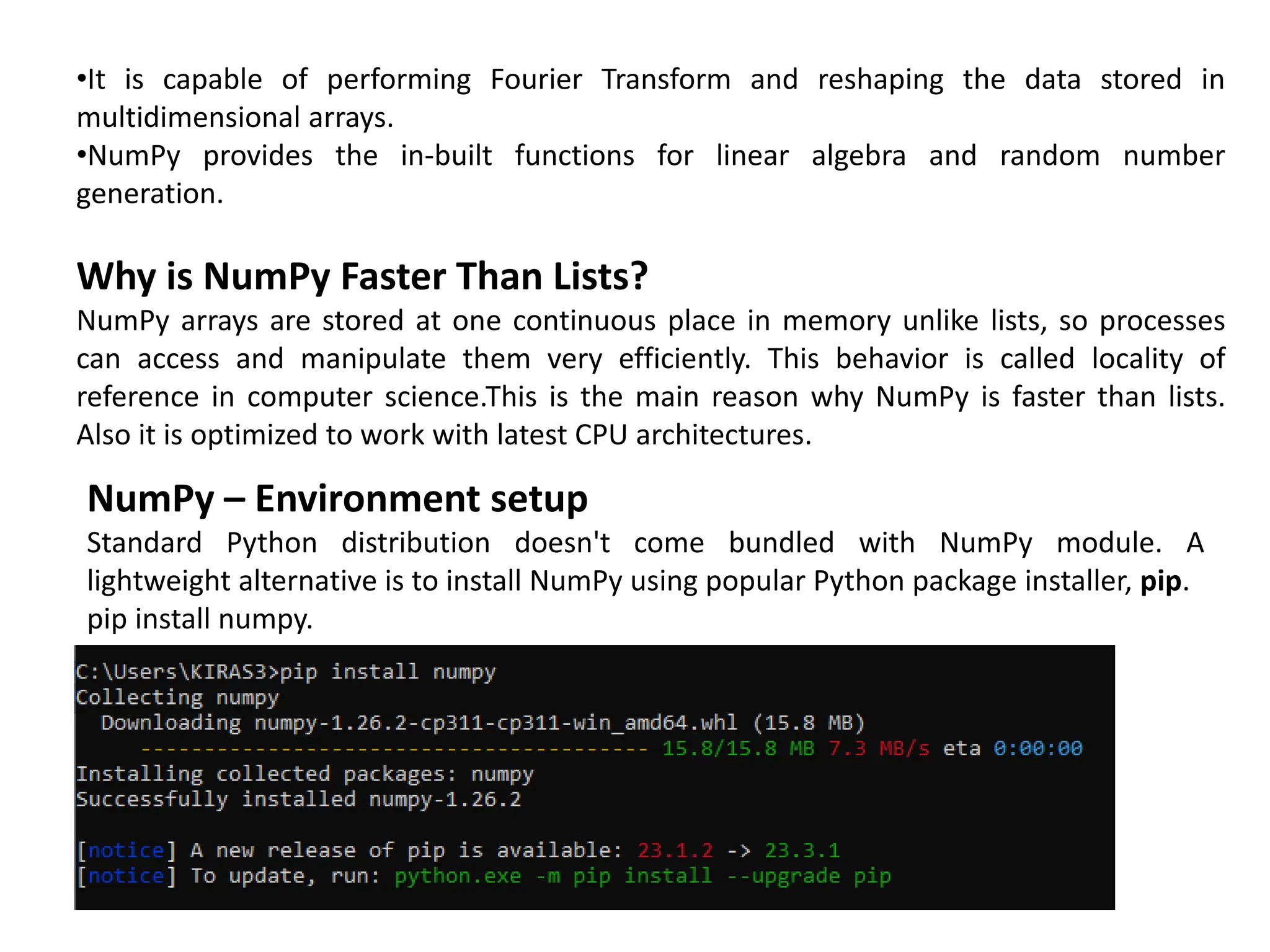NumPy.pptx Bachelor of Computer Application | PPT