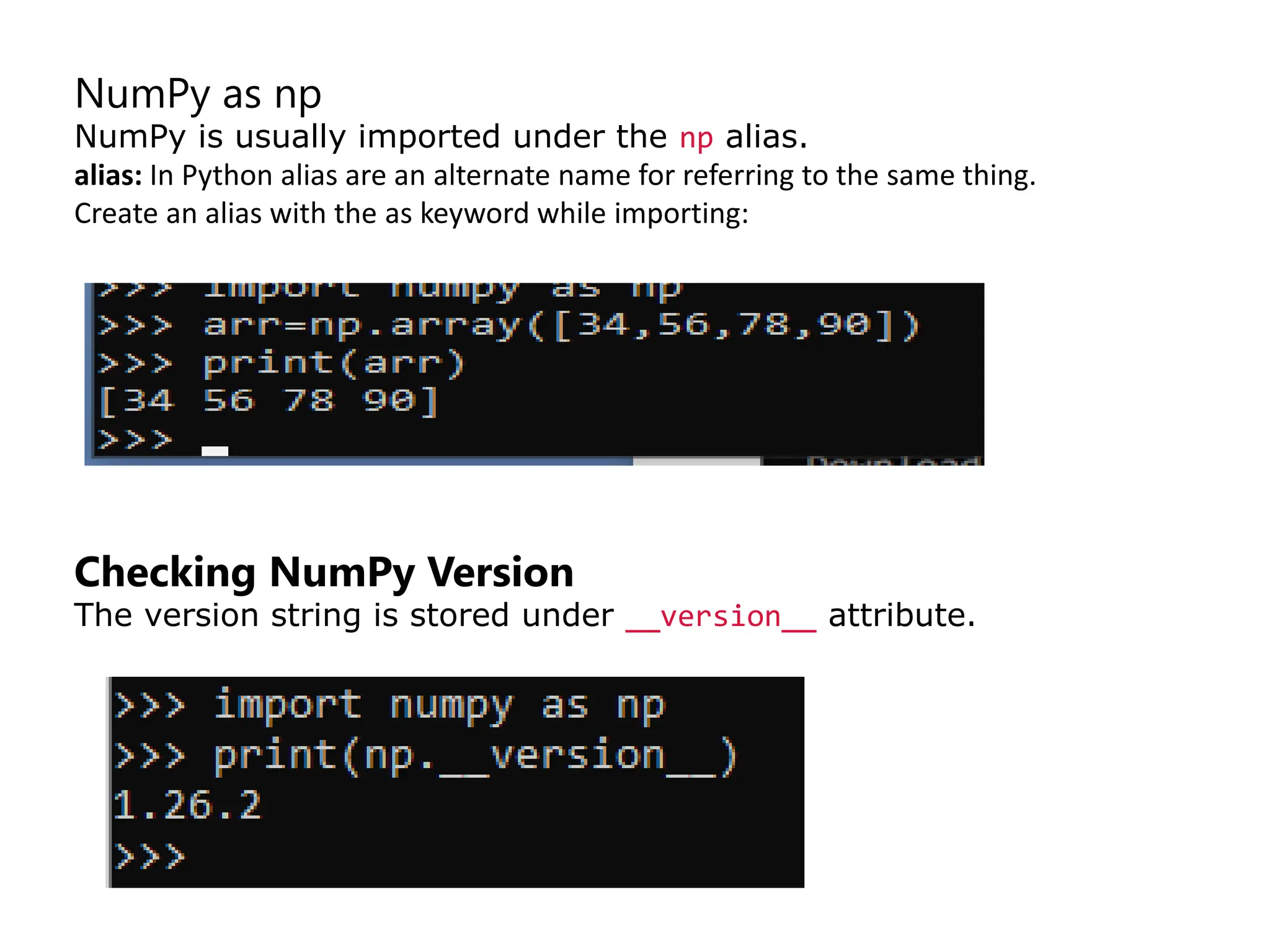 NumPy.pptx Bachelor of Computer Application | PPT