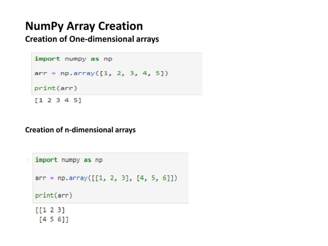 NumPy.pptx Bachelor of Computer Application | PPT