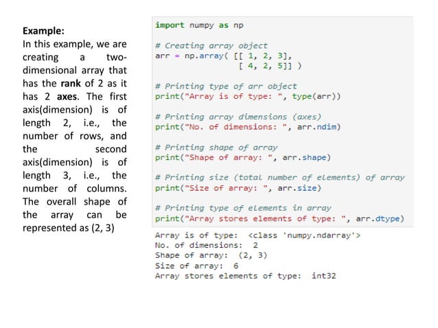 NumPy.pptx Bachelor of Computer Application | PPT