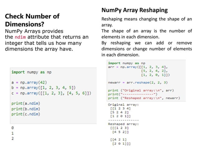 NumPy.pptx Bachelor of Computer Application | PPT