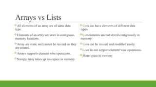 Numpy Library introducton in Python.pptx