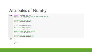 Numpy Library introducton in Python.pptx