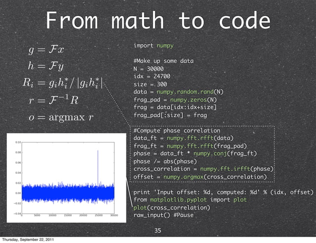 Python as number crunching code glue