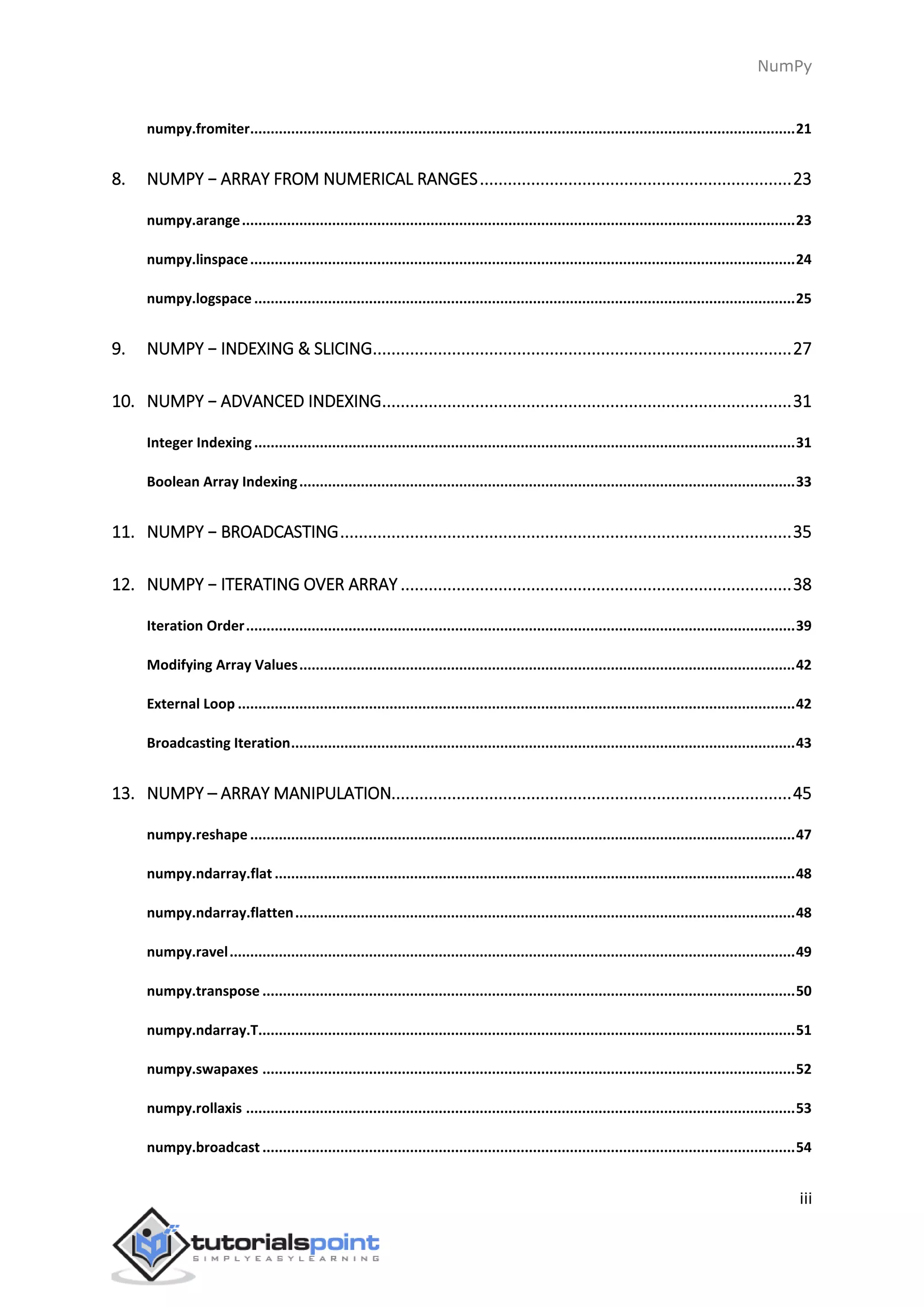 Numpy tutorial | PDF