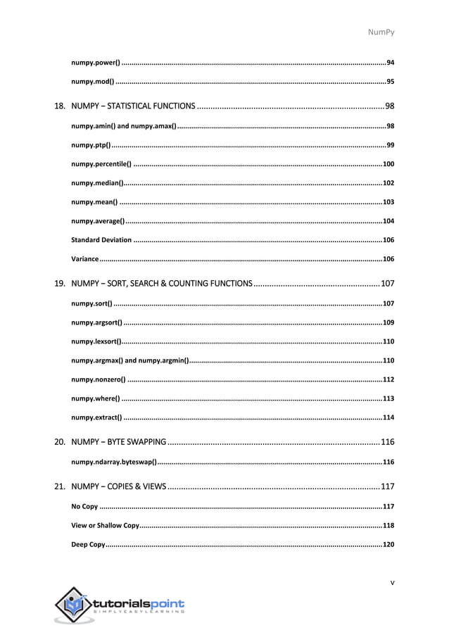 Numpy tutorial | PDF