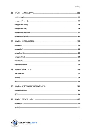 Numpy tutorial | PDF