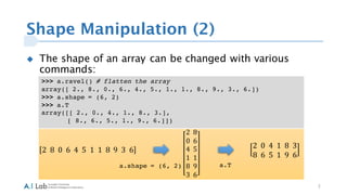 Numpy tutorial(final) 20160303 | PPT