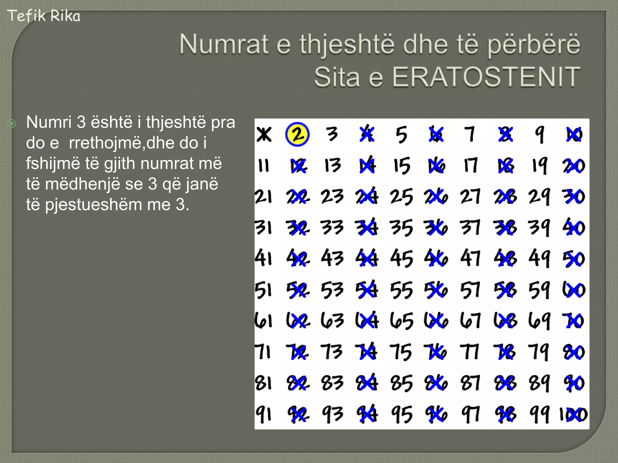 Numrat e thjeshrte dhe te perbere. | PPSX