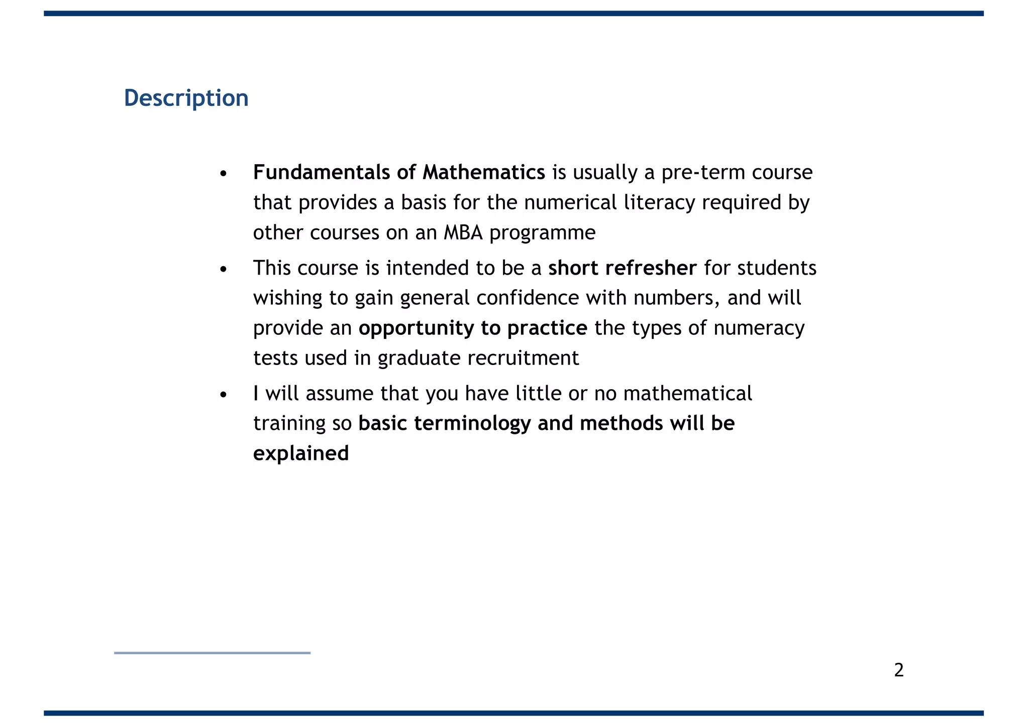 Numeracy Skills 1 | PDF