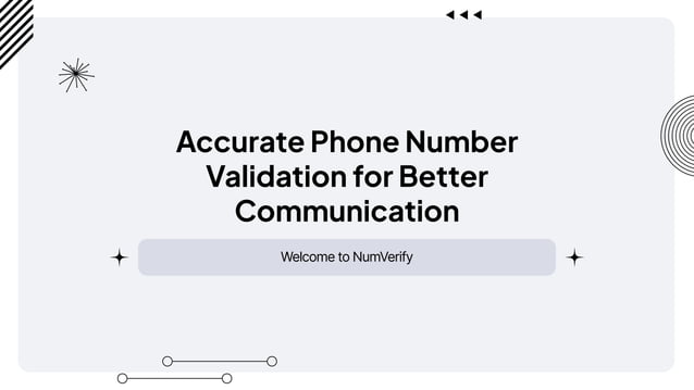 NumVerify: Reliable Validation for Indian Mobile Numbers | PPT | Free ...