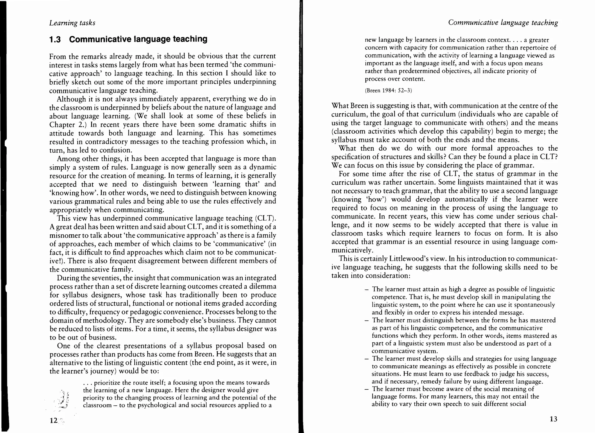 (David Nunan ) designing tasks for the communicative classroom | PDF