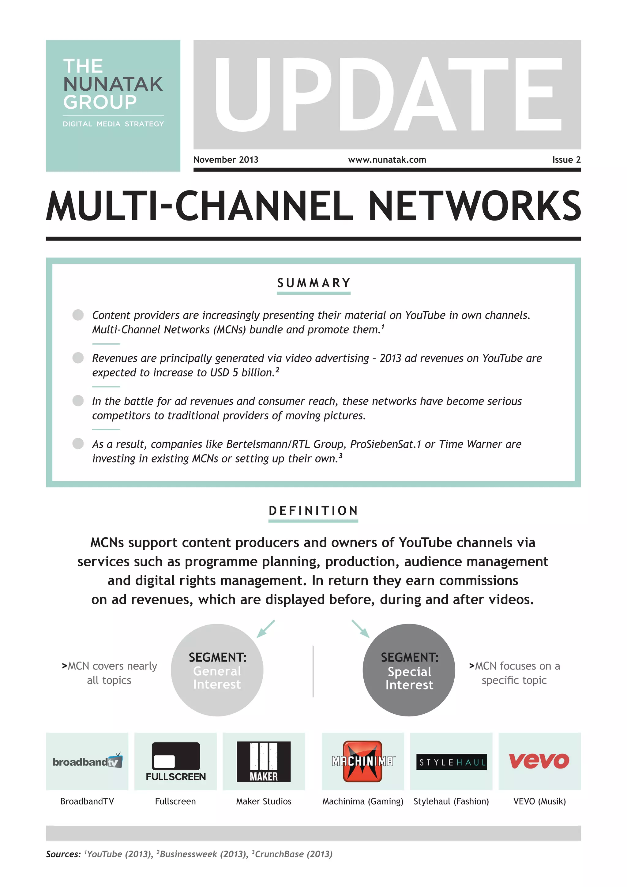 Multi-Channel Networks (The Nunatak Group) | PDF