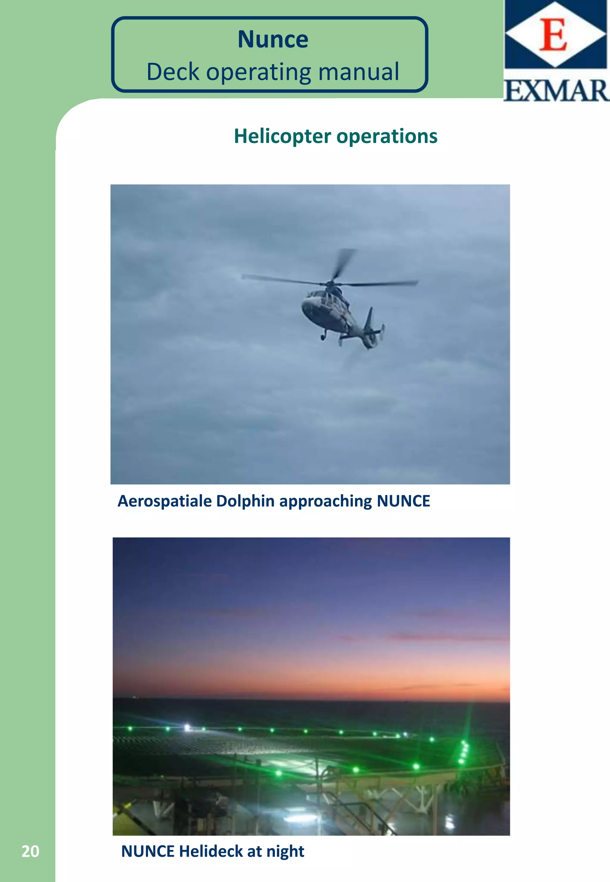 Nunce deck operating manual project | PPTX