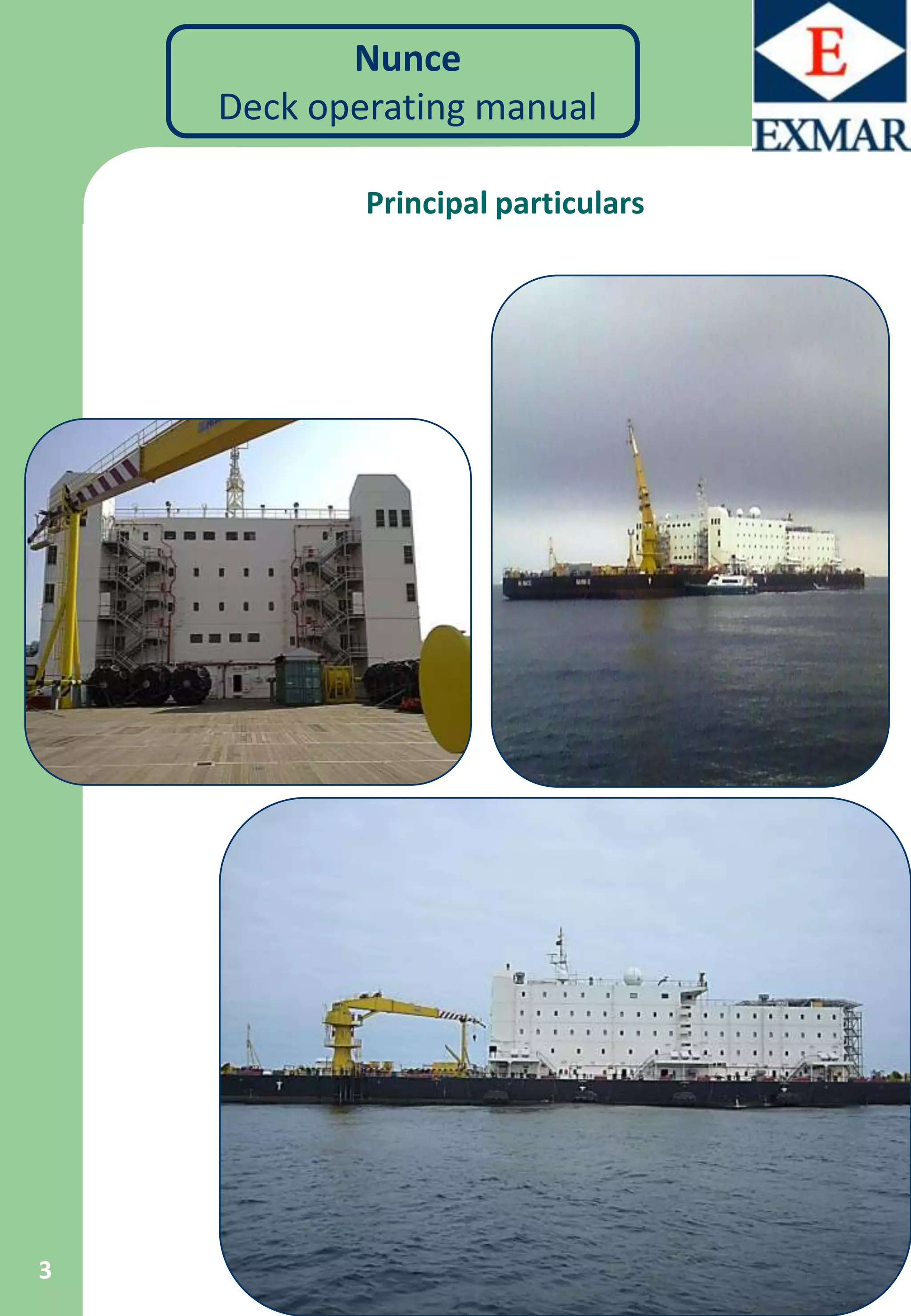 Nunce deck operating manual project | PPTX