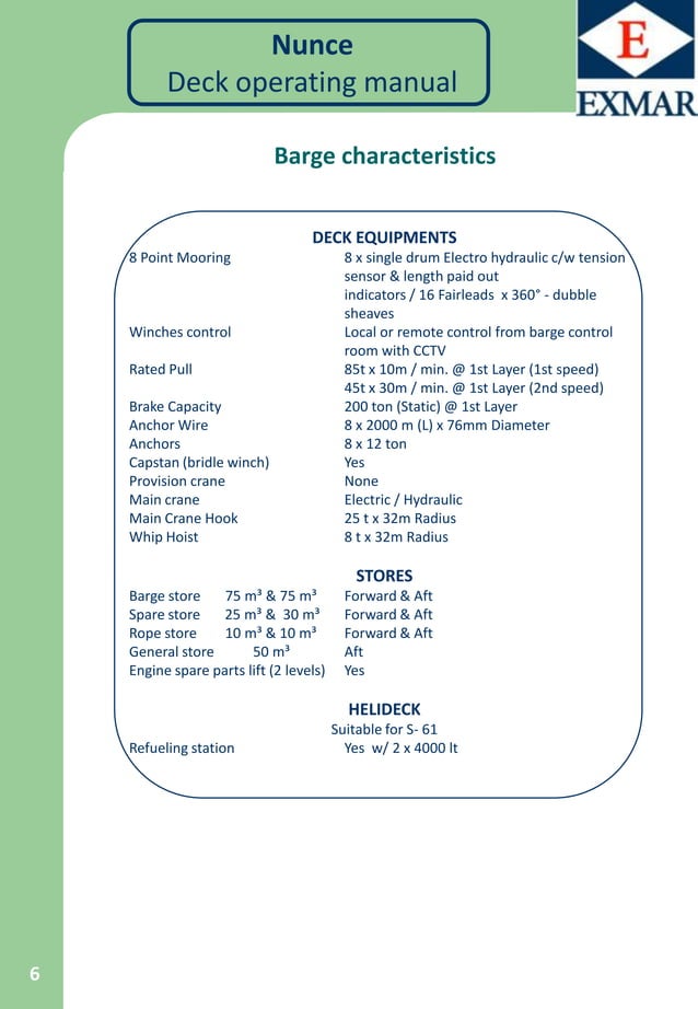 Nunce deck operating manual project | PPTX