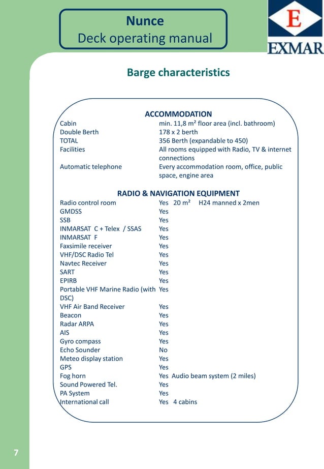 Nunce deck operating manual project | PPTX