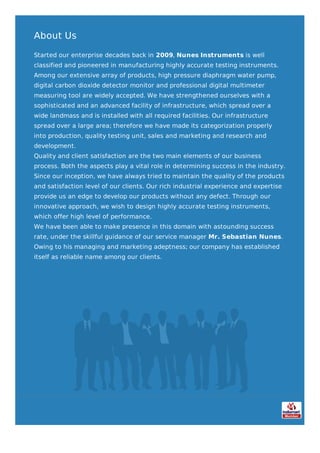 Nunes instruments | PDF