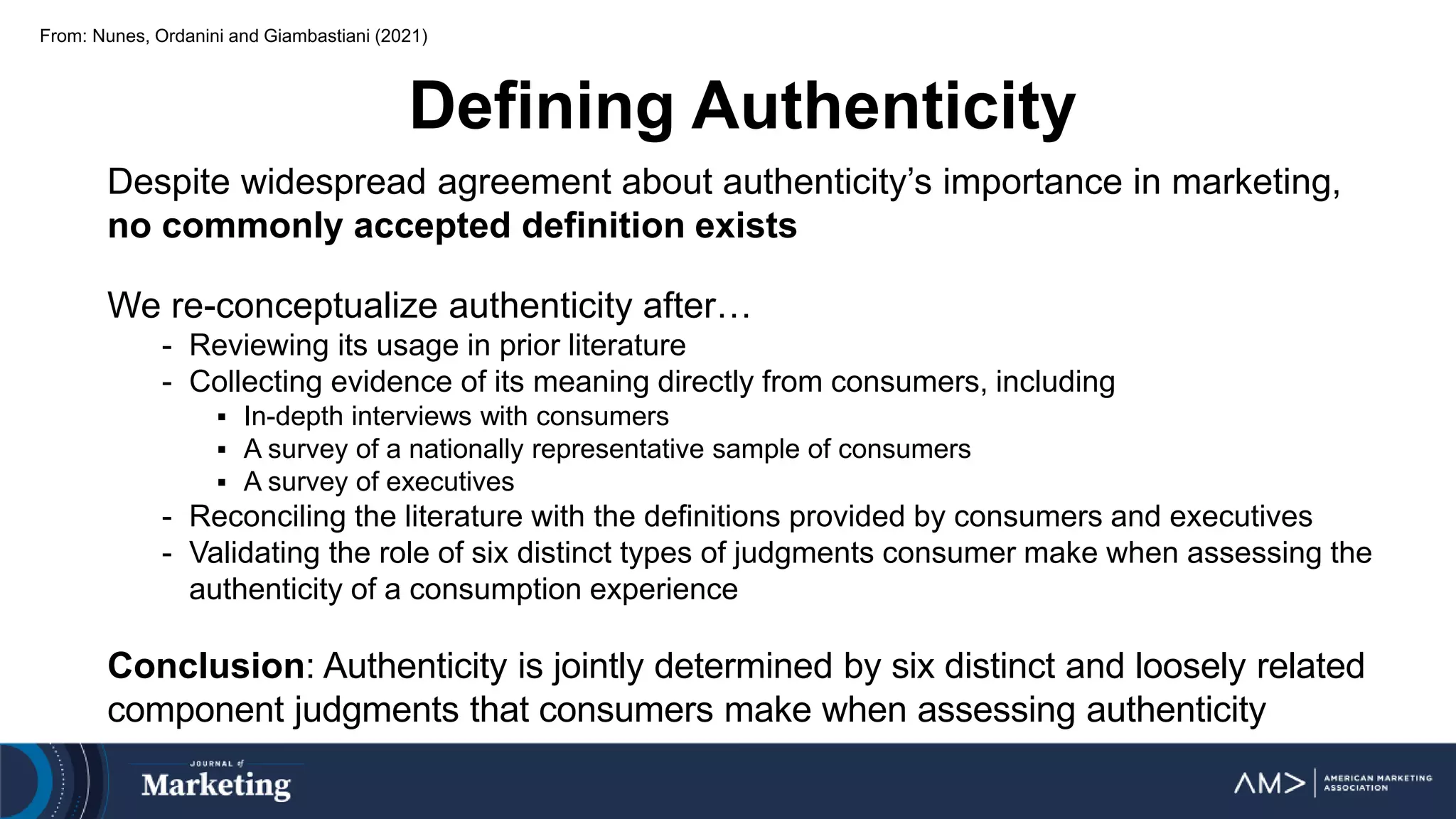 The Concept of Authenticity: What it Means to Consumers | PPTX