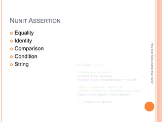 Nunit | PPTX