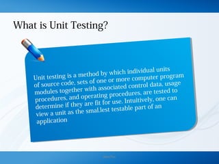 Nunit | PPT | Computing | Technology & Computing